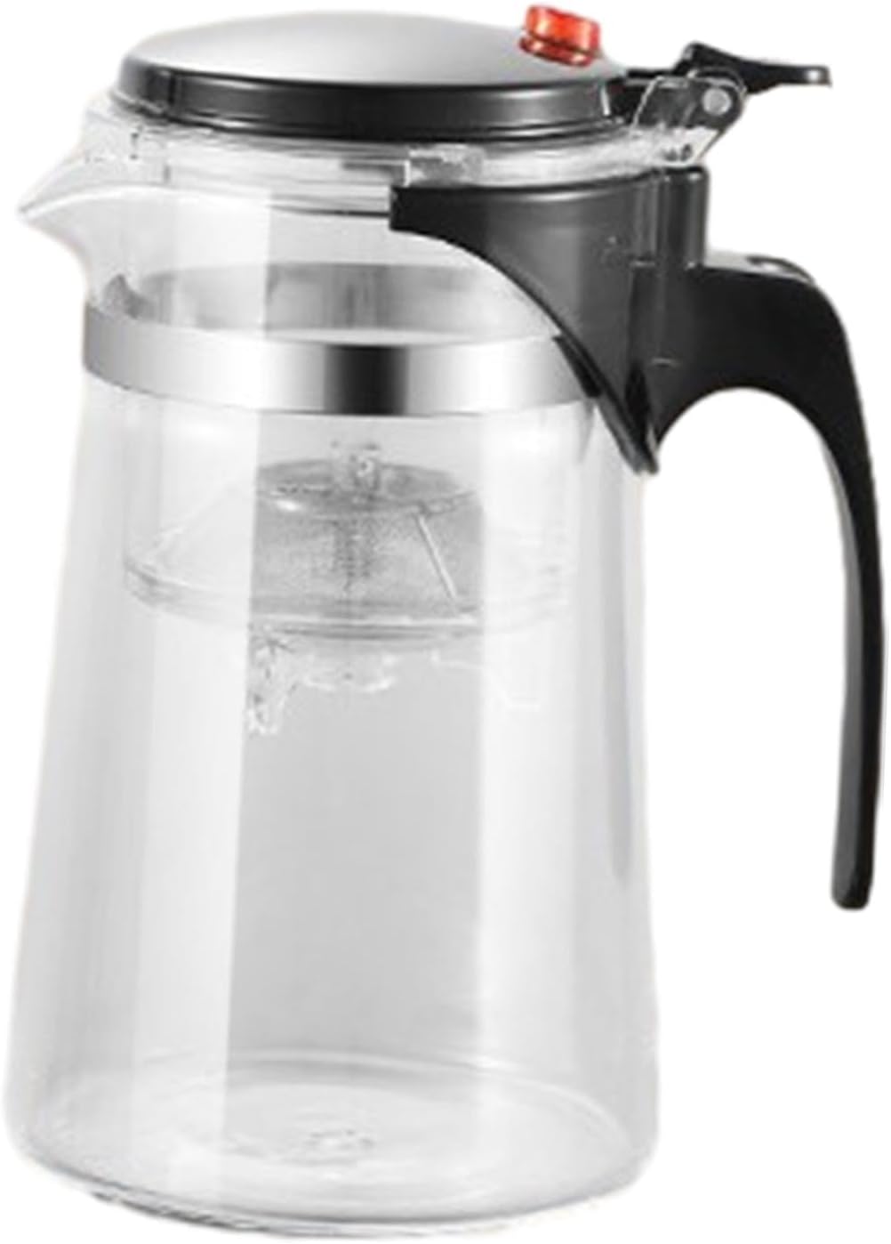 Amazon | Generic ガラスティーポットケトルコーヒーポットPCティーフィルター透明耐熱ティーカップティーメーカーブルーミングティーホテルオフィスホーム, 900ML ...
