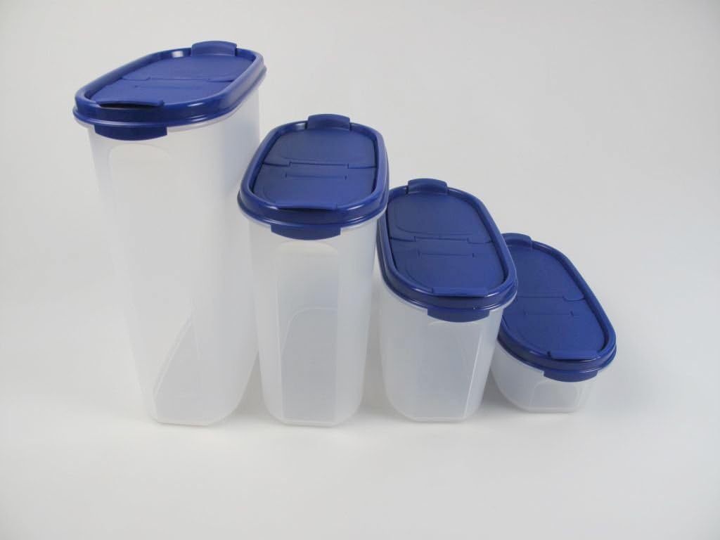 Amazon.de: TUPPERWARE Eidgenossen 2,3L + 1,7L + 1,1L + 500 ml blau mit ...