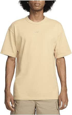 Amazon.com: Nike Sportswear Premium Essentials Men's T-Shirt (Sesame ...