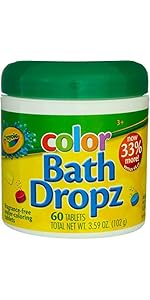 Amazon.com: Taste Beauty Crayola Color Bath Dropz for Ages 3 and Up ...