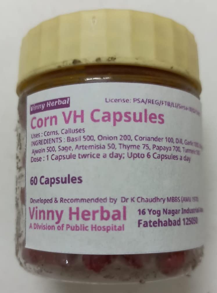 Buy Vinny Herbal Corn VH Capsules 60 Caps Jar Online at Low Prices in ...