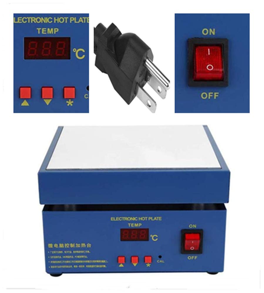 Soiiw Upgraded 110V 800W LED Microcomputer Electric Hot Plate Preheat ...