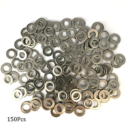 Snapklik.com : M8 Flat Washer, 304 Stainless Steel, 8mm ID, 16mm OD, 1 ...