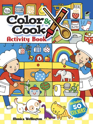 Color & Cook Activity Book with 30 Stickers! (Dover Kids Activity Books ...