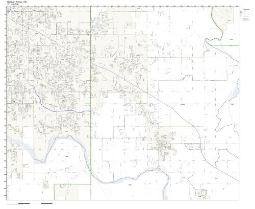 ZIP Code Wall Map of Broken Arrow, OK ZIP Code Map Laminated: Amazon ...