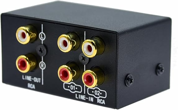 Amazon.com: 2 in 4 Out or 4 in 2 Out Audio Sound selector RCA Female ...