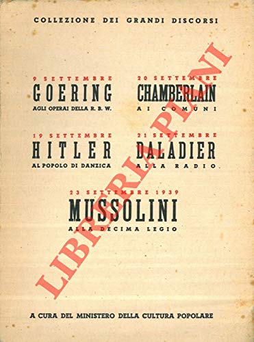 Amazon.com: Collezione dei grandi discorsi. Goering agli operai della S ...