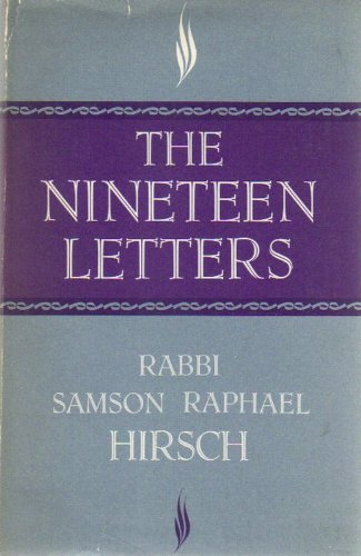 Nineteen Letters on Judaism (English): Hirsch, Rabbi Samson Raphael ...