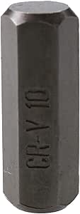 10mm Hex Allen Key Bit 30mm Length 10mm Shank Chrome Vanadium Hardened ...