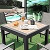 Amazon.com : Tangkula 31.5"-63" Extendable Patio Dining Table, Aluminum ...