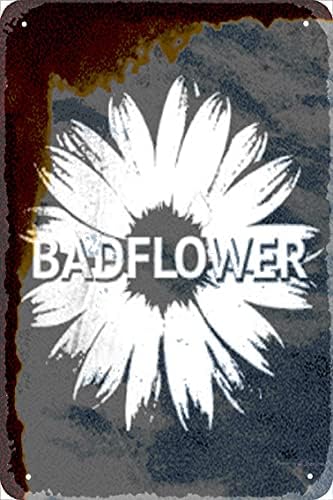 Amazon.com: Tin Poster Metal Sign Band Badflower Flower Logo Vintage ...