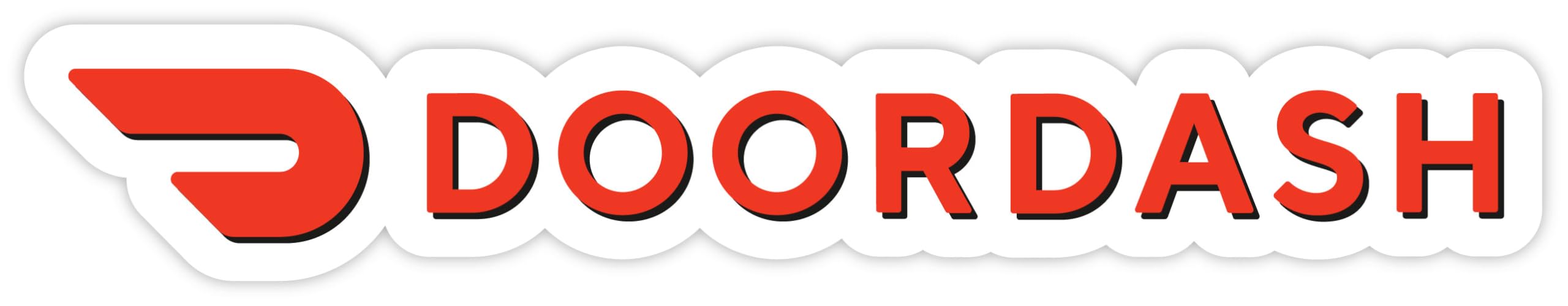 Amazon.com - Doordash Sticker Decal 8" x 2"