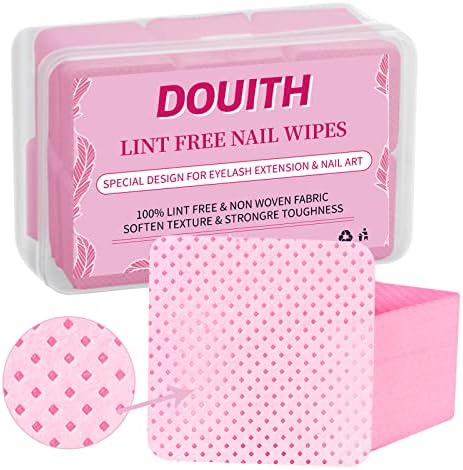 Amazon.com : lint Free Nail Wipes,DOUITH 1050PCS Eyelash Extension Glue ...