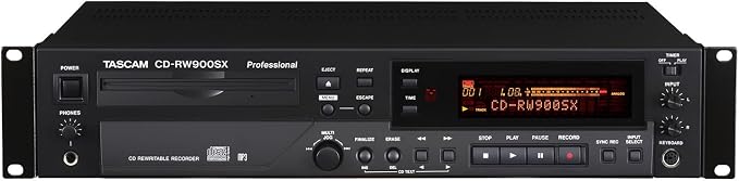 Tascam CD-RW900SX Professional CD Recorder/Player (CDRW900SX) : Amazon ...