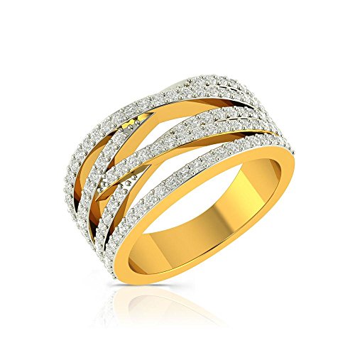 Buy Charu Jewels 18KT Yellow Gold and Solitaire Ring for Women at Amazon.in