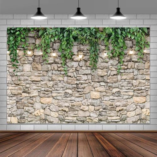 Amazon.com : 10X8ft Stone Brick Wall Photo Backdrop Photography ...