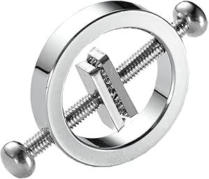 Amazon.com: 1Pair Silver Stainless Steel Round Clamps Adjustable Clips ...