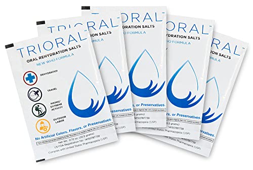 TRIORAL Rehydration Electrolyte Powder - WHO Hydration Supplement Salts ...