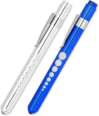DS. DISTINCTIVE STYLE Set of 2 LED Medical Pen Lights with Pupil Gauge ...