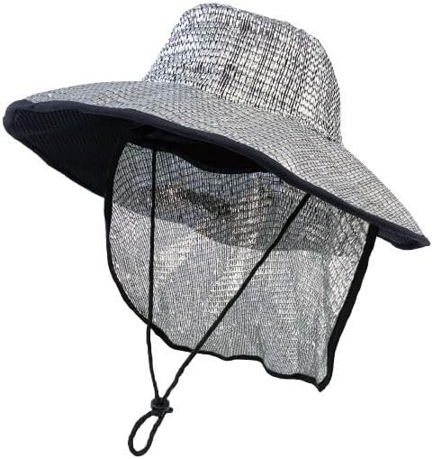 Amazon | [Laccu] 遮光日よけ付き帽子 アルミ帽子 アルミタレ付き 遮熱 裏メッシュ YZE-003 | ハット 通販