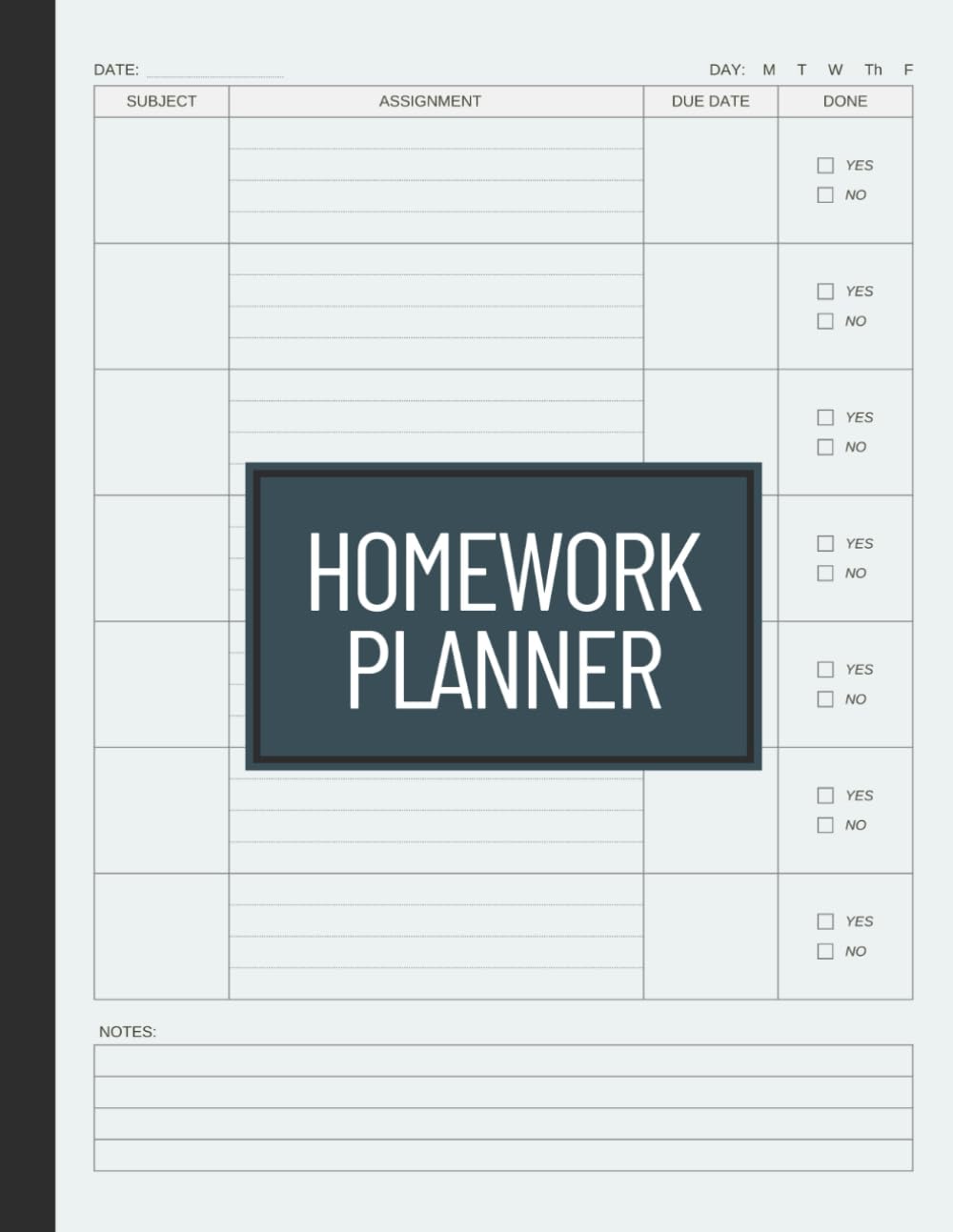 Amazon.com: Homework Planner: Undated Assignment Notebook for ...
