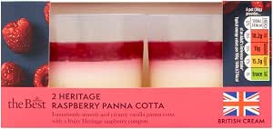 Morrisons The Best Heritage Raspberry Panna Cotta 2 x 88g (176g ...