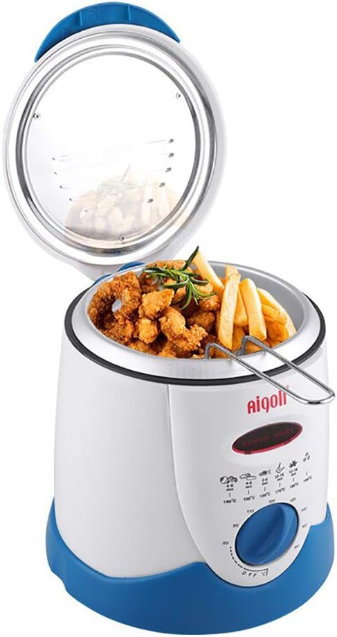 Amazon.com: Mini Single Cylinder Province Frying Pan Deep Fat Fryer ...