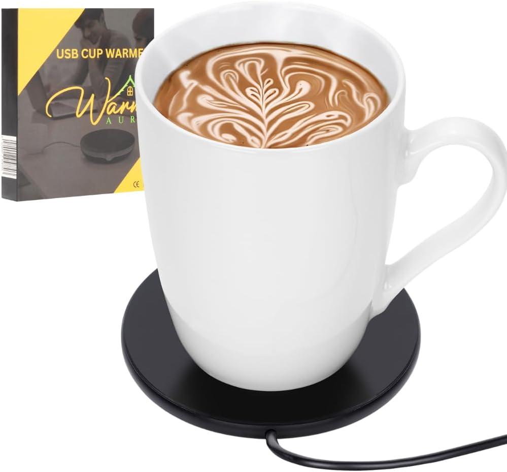 USB Mug Warmer - Electric Heat Plate for Coffee Cups, Tea, and Smart ...
