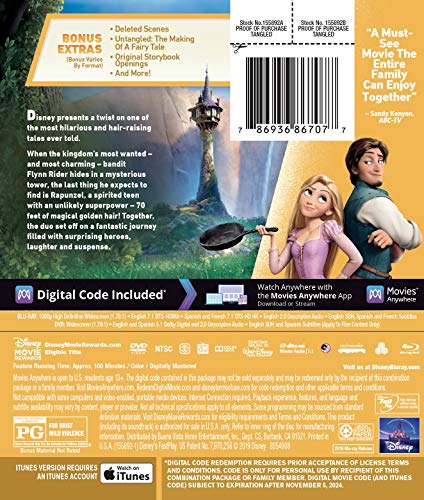 Tangled Itunes Dvd Cover