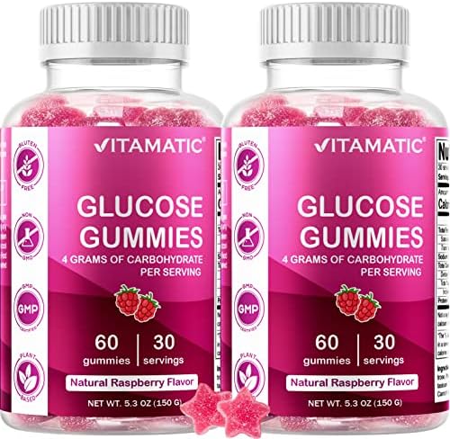 Amazon.com: Vitamatic Glucose chewable Gummies - 60 Count - Natural ...