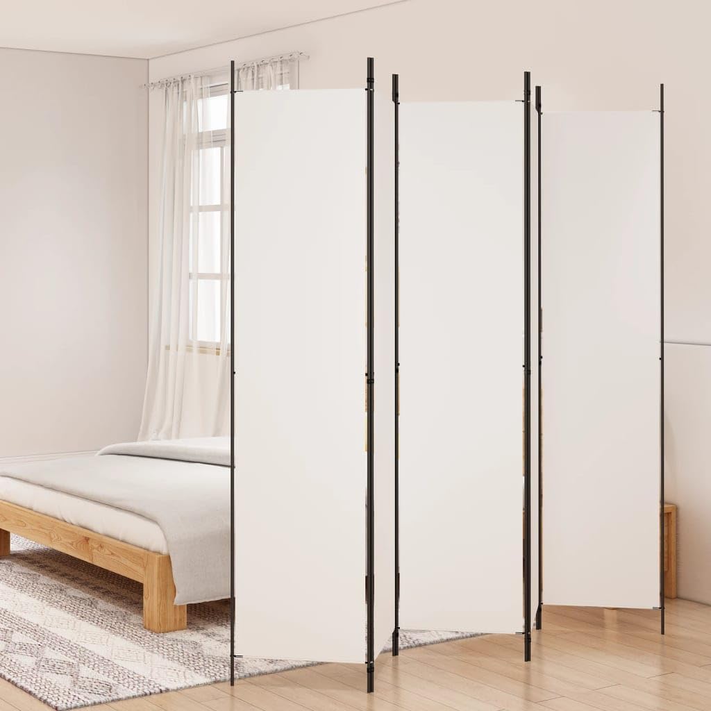 Amazon.com: Higsose Room Divider 5-Panel Room Divider White 98.4"x86.6 ...