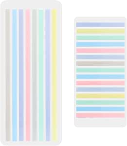 Amazon.com : NEWEST 460 Pieces Long & Short Highlighter Strips, Clear ...