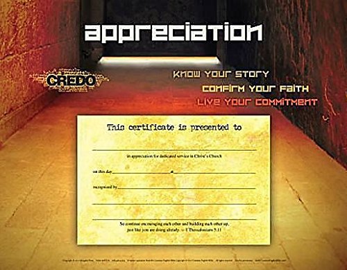 Credo Confirmation Appreciation Certificate (Package of 6) : Amazon.in ...