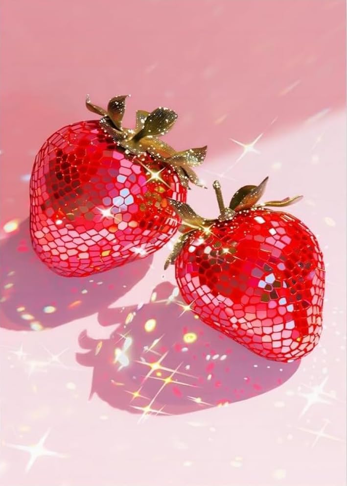 Amazon.com: RYMILIE Strawberry Diamond Art Painting Kits for Adults ...