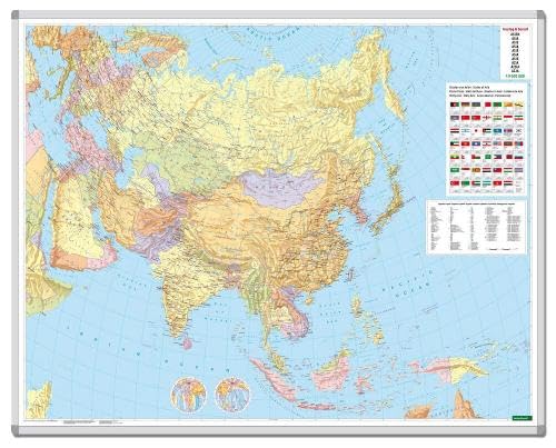 Asia, wall map 1:9 million, marking board, freytag & berndt: Amazon.co.uk: 9783707908459: Books