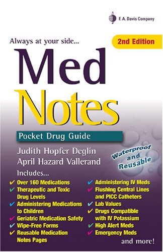 Med Notes: Pocket Drug Guide, 2/E: Deglin J.H.: 9780803615311: Amazon ...