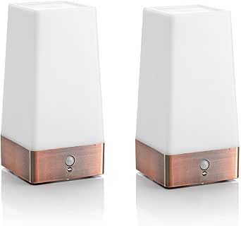 Auraglow Wireless PIR Motion Sensor Table Lamp Super Bright LED Battery ...