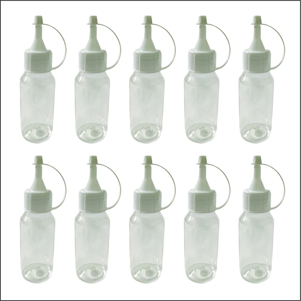 Buy MustHaves Empty Bottles for Rangoli Colors with Nozzle (10 Bottles ...