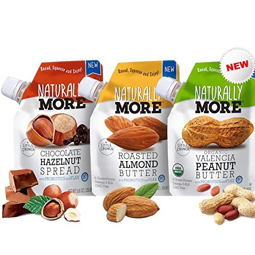 Amazon.com : Naturally More Nut Butter Variety Pack 100% All Natural ...