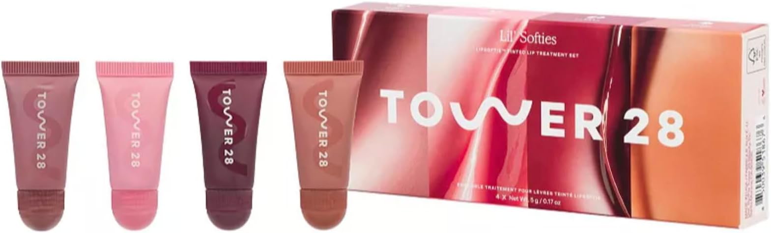 Amazon.com : Tower 28 Beauty Mini Lil Softies Tinted Lip Treatment Set ...