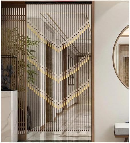 KAYNUR Heavy Duty Bamboo Wooden Beaded Door Curtain – 90x180cm Fly ...