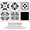 Amazon.com: Portuguese Tile Stencil Set - Spanish Cement Tile Stencils ...