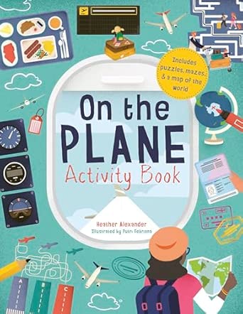 On The Plane Activity Book: Includes puzzles, mazes, dot-to-dots and ...