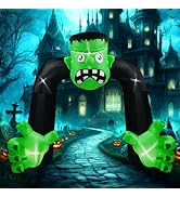 Amazon.com: UniqSeason 9FT Tall Halloween Inflatables Archway ...