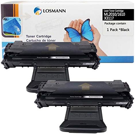 2x LOSMANN Schwarz Toner Kompatibel für ML-2010 ML-1610 SCX-4521 X3117 ...