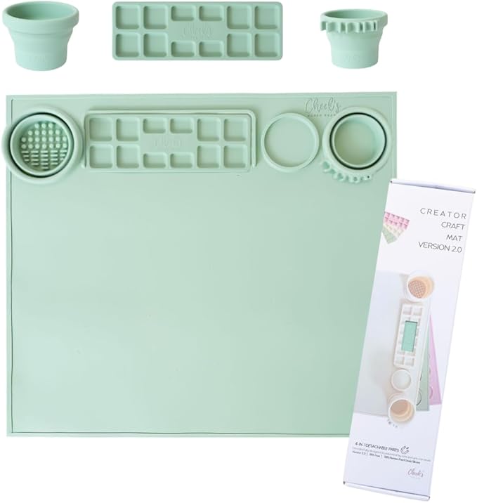 Amazon.com: Cheek's Paper Room-Creator Silicone Craft Mat for Painting ...