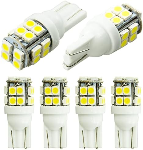 LAMXD T10 501 W5W LED Side Light Bulb 6 Pack, 12V 3528 20SMD 500LM ...