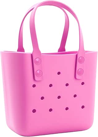 Amazon.com: Rubber Tote Bag Small Beach Bag Waterproof Outdoor Tote Bag ...