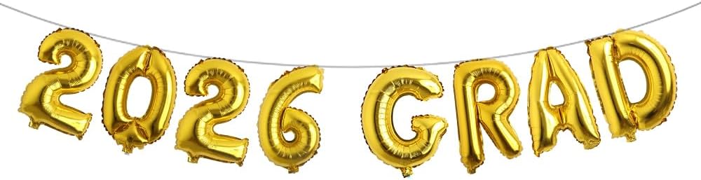 Amazon.com: 2026 Graduation Balloons Decorations,16 Inch Class of 2026 ...