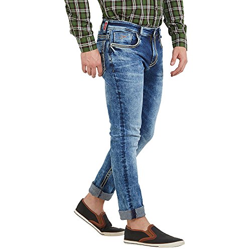 LAWMAN PG3 Men's Slim Fit Jeans (203735785_Glacier Blue_38W x 34L ...